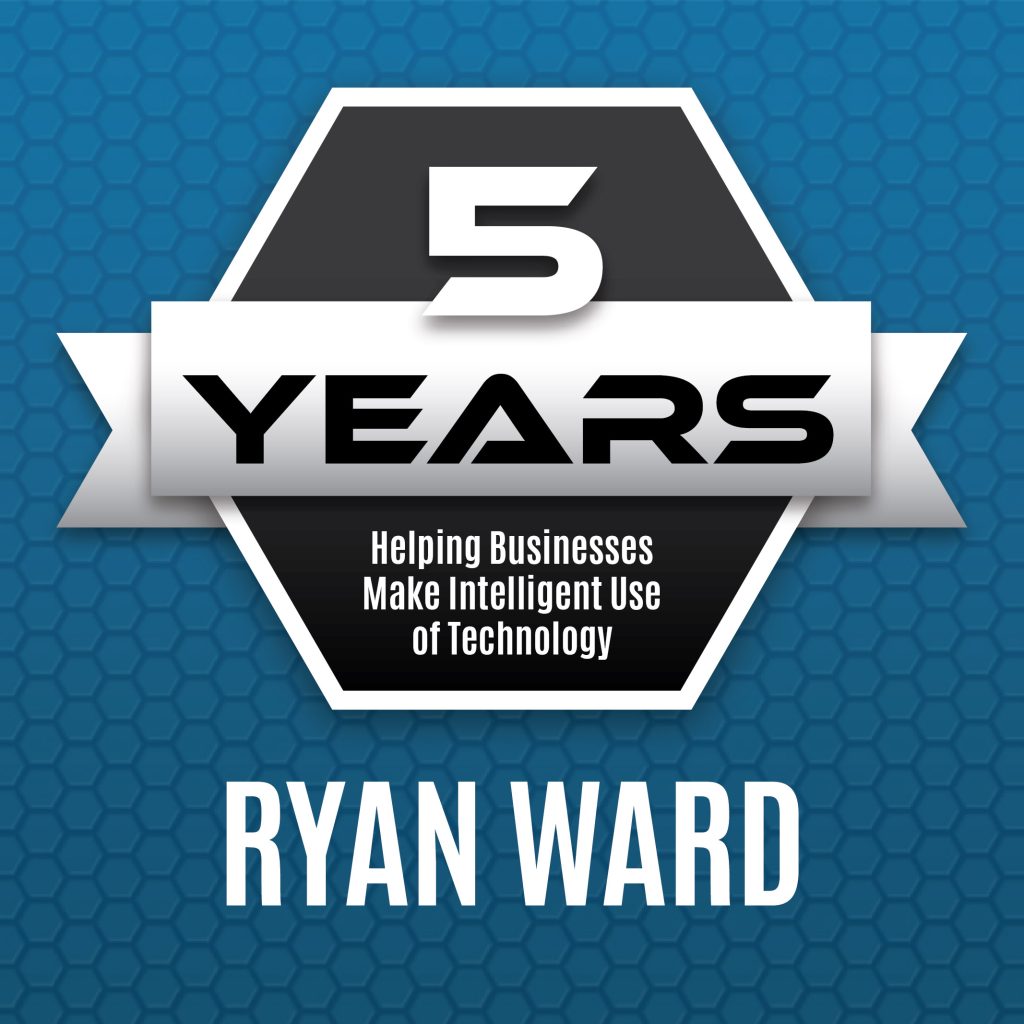 Another 5-Year Milestone Reached: Ryan Ward - Palitto Consulting Services